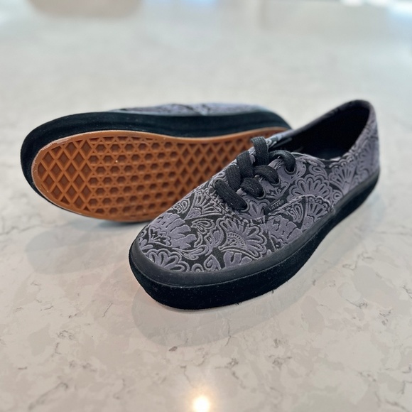 Vans | Shoes | Velvet Flower Vans | Poshmark